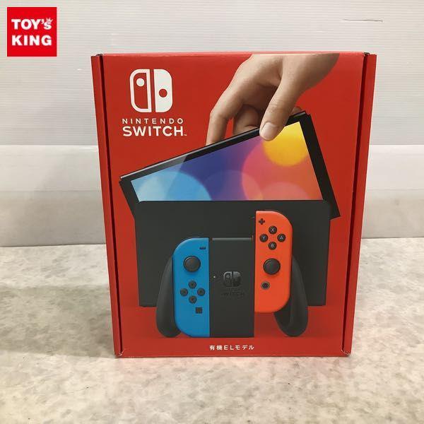 1円～ 動作確認済/初期化済 ニンテンドースイッチ HEG-001 有機ELモデル Joy-Con ネオンブルー/ネオンレッド 本体 / 2021年11月10日付け / トイズキング・オークション